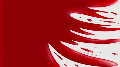 Animation of bloody splashes on a blue s... | Stock Video | Pond5