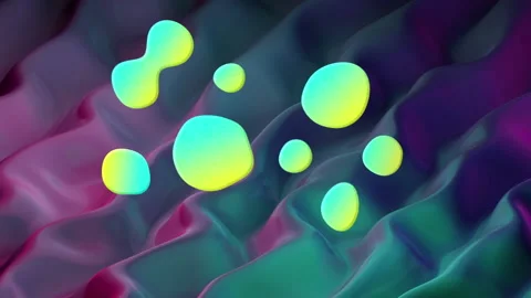 Animation of blue and yellow 3D shapes f... | Stock Video | Pond5