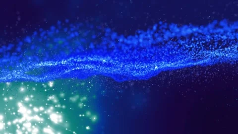 Animation of blue glitter on navy backgr... | Stock Video | Pond5