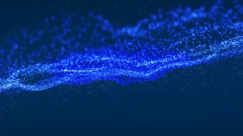 Animation of blue glowing mesh moving on... | Stock Video | Pond5