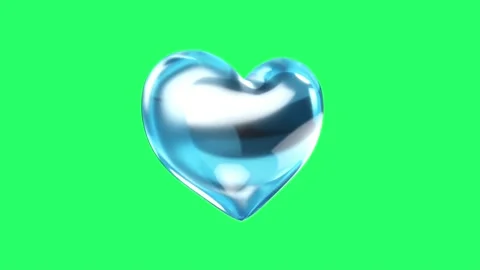 Animation blue heart shape floating on... | Stock Video | Pond5