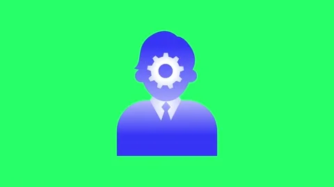Animation blue human icon infographic ob... | Stock Video | Pond5