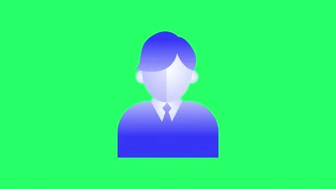 Animation blue human icon infographic ob... | Stock Video | Pond5