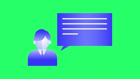 Animation blue human icon infographic ob... | Stock Video | Pond5