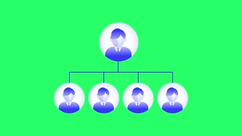 Animation blue human icon infographic ob... | Stock Video | Pond5