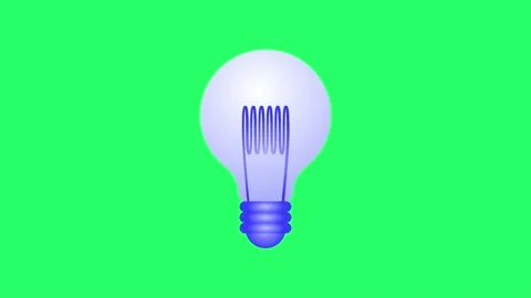Animation blue icon light bulb infograph... | Stock Video | Pond5