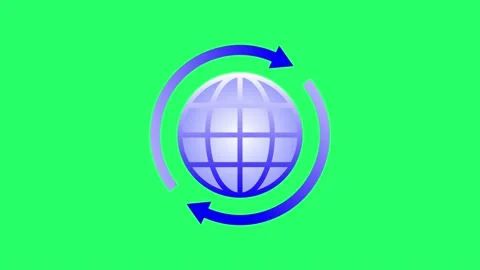 Animation blue icon world infographic ob... | Stock Video | Pond5