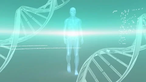 Animation of blue light trail over spinn... | Stock Video | Pond5