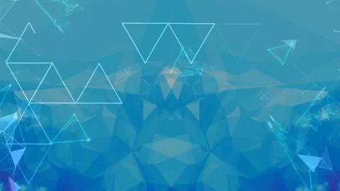 Animation of blue shapes moving on blue ... | Stock Video | Pond5