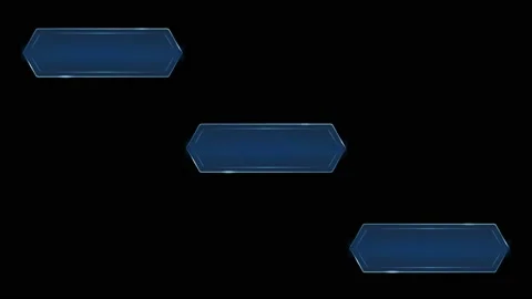 Animation blue space bar HUD isolate for... | Stock Video | Pond5
