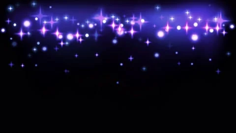 Animation blue sparkles and black space ... | Stock Video | Pond5