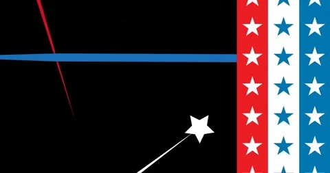 Animation of blue, white and red stripes... | Stock Video | Pond5