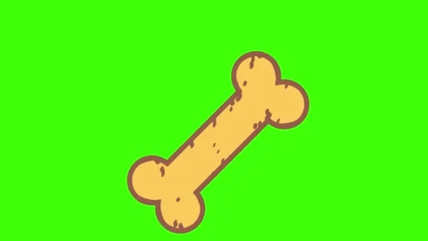 Animation of a Bone icon on a green scre... | Stock Video | Pond5