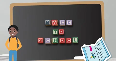 Animation of boy representation, back to... | Stock Video | Pond5