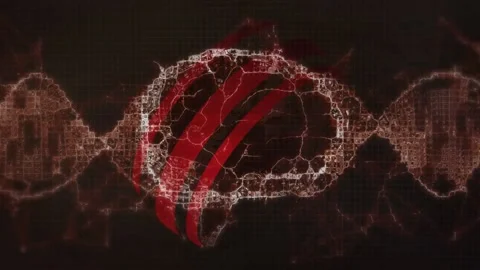 Animation of brain and waves on black ba... | Stock Video | Pond5