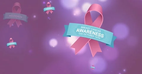 Animation of breast cancer awareness tex... | Stock Video | Pond5