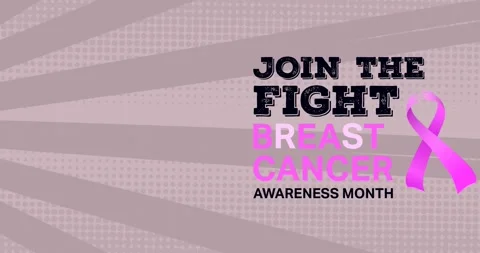 Animation of breast cancer awareness tex... | Stock Video | Pond5