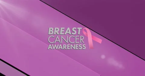 Animation of breast cancer awareness tex... | Stock Video | Pond5