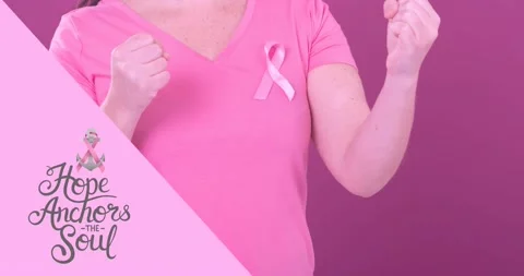 Animation of breast cancer awareness tex... | Stock Video | Pond5