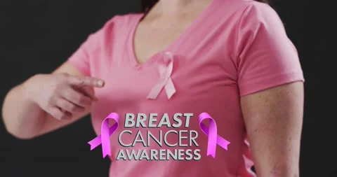 Animation of breast cancer awareness tex... | Stock Video | Pond5