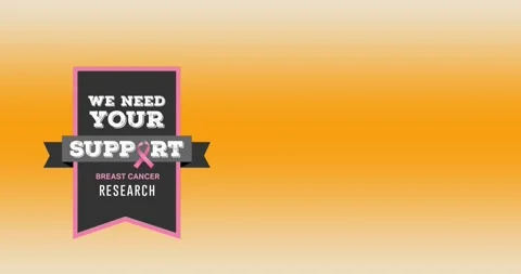 Animation of breast cancer research text... | Stock Video | Pond5