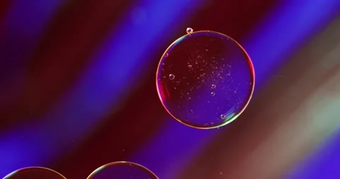Animation of bubbles moving on red and b... | Stock Video | Pond5