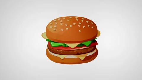 Burger Animation Video Stock Footage ~ Royalty Free Stock Videos | Pond5
