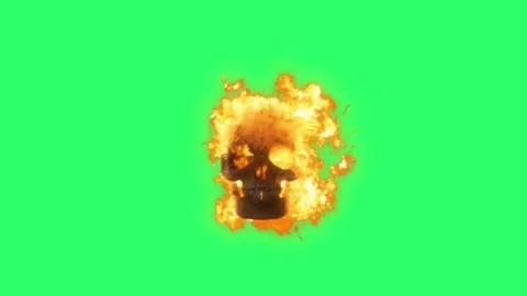 Skull Green Screen Stock Footage ~ Royalty Free Stock Videos | Pond5