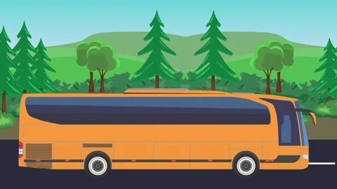 Bus Animation Stock Videos – Royalty-Free HD & 4K Videos