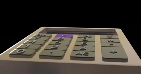 Animation of calculator spinning over bl... | Stock Video | Pond5