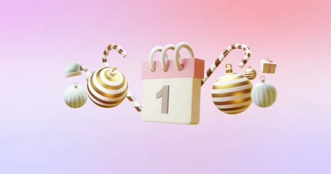 Animation of calendar with numer 1 and c... | Stock Video | Pond5