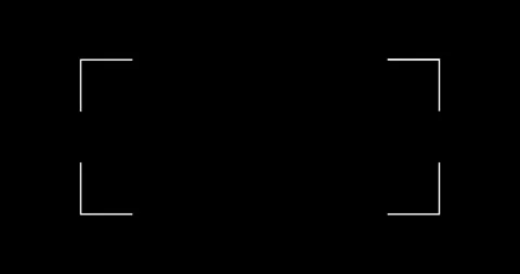 Animation of camera viewfinder with whit... | Stock Video | Pond5
