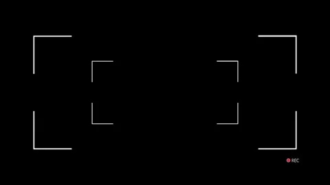 Animation of camera viewfinder with whit... | Stock Video | Pond5