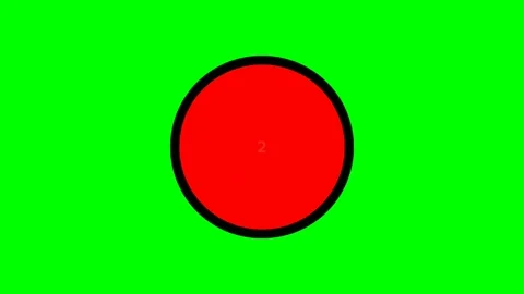 Animation cartoon number two 2 in red ci... | Stock Video | Pond5