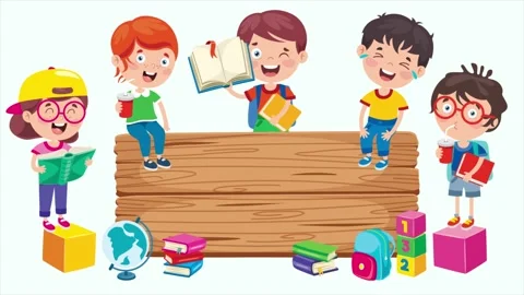 School Kids Animation Stock Video Footage | Royalty Free School Kids ...