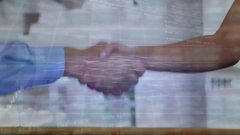 Animation of caucasian business partners... | Stock Video | Pond5