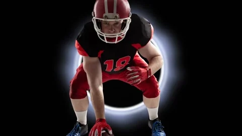 Animation of caucasian male rugby player... | Stock Video | Pond5