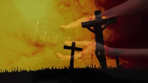 Animation of caucasian woman reading bib... | Stock Video | Pond5