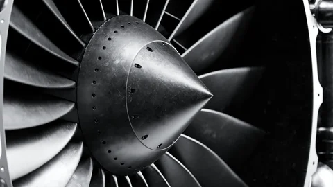 Animation of CFM56 turbofan aircraft eng... | Stock Video | Pond5