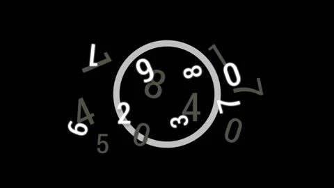 Animation of changing numbers and shapes... | Stock Video | Pond5