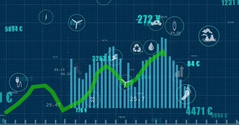 Animation of changing numbers with curre... | Stock Video | Pond5