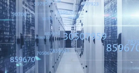Animation of changing numbers over binar... | Stock Video | Pond5