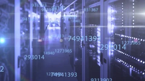 Animation of changing numbers over rainb... | Stock Video | Pond5