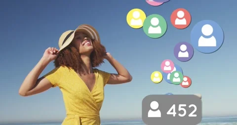 Animation of changing numbers, profile i... | Stock Video | Pond5