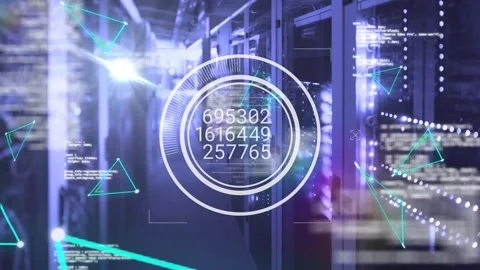 Animation of changing numbers on round s... | Stock Video | Pond5