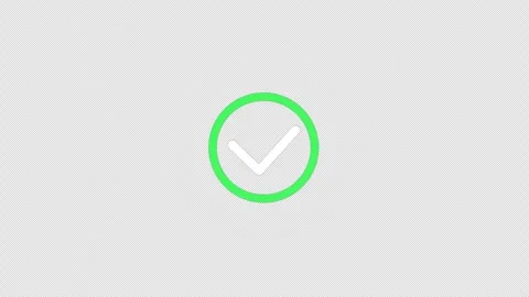 Animation of a check mark symbol. Checkm... | Stock Video | Pond5