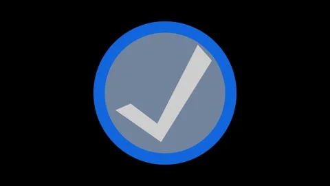 Animation of Check Mark Symbol Indicatin... | Stock Video | Pond5