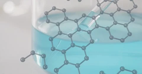 Animation of chemical structures over la... | Stock Video | Pond5