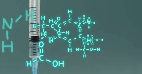 Animation of chemical structures over va... | Stock Video | Pond5