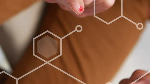 Animation of chemistry formulas test ove... | Stock Video | Pond5